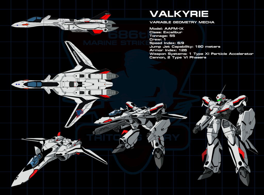 Excalibur Class Variable Geometry Mecha - USS NEPTUNE NCC-75013